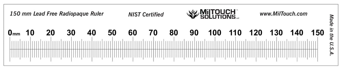 150 mm Radiopaque Ruler – MilTouch Solutions
