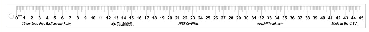 45 cm Extremity Radiopaque Ruler – MilTouch Solutions