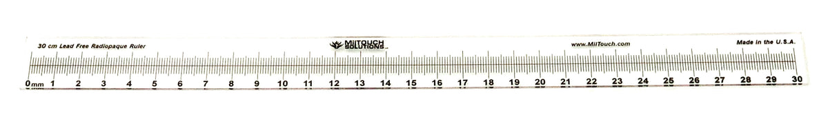 30 cm Radiopaque Ruler (1mm gradations) – MilTouch Solutions