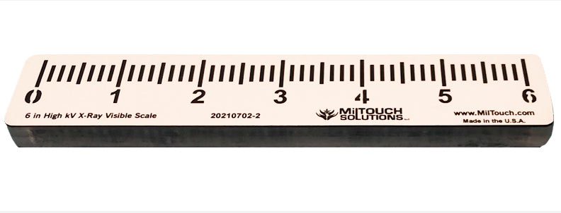 6" High kV X-Ray Visible Scale for NDT – MilTouch Solutions