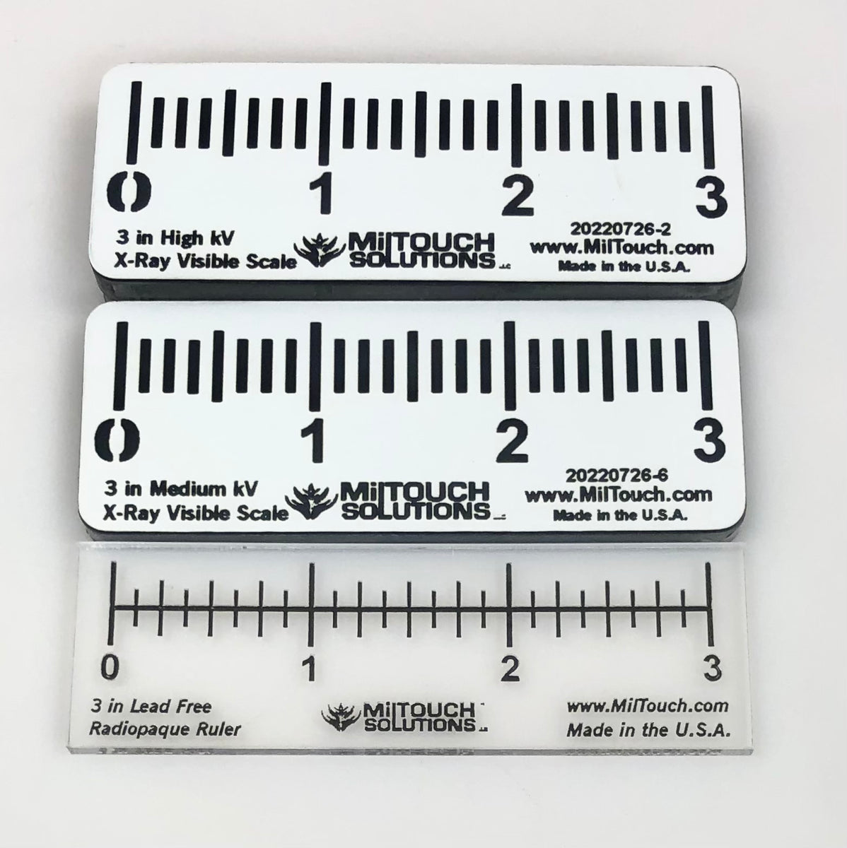 3" NDT X-Ray Visible Scale Kit - NIST Certified – MilTouch Solutions